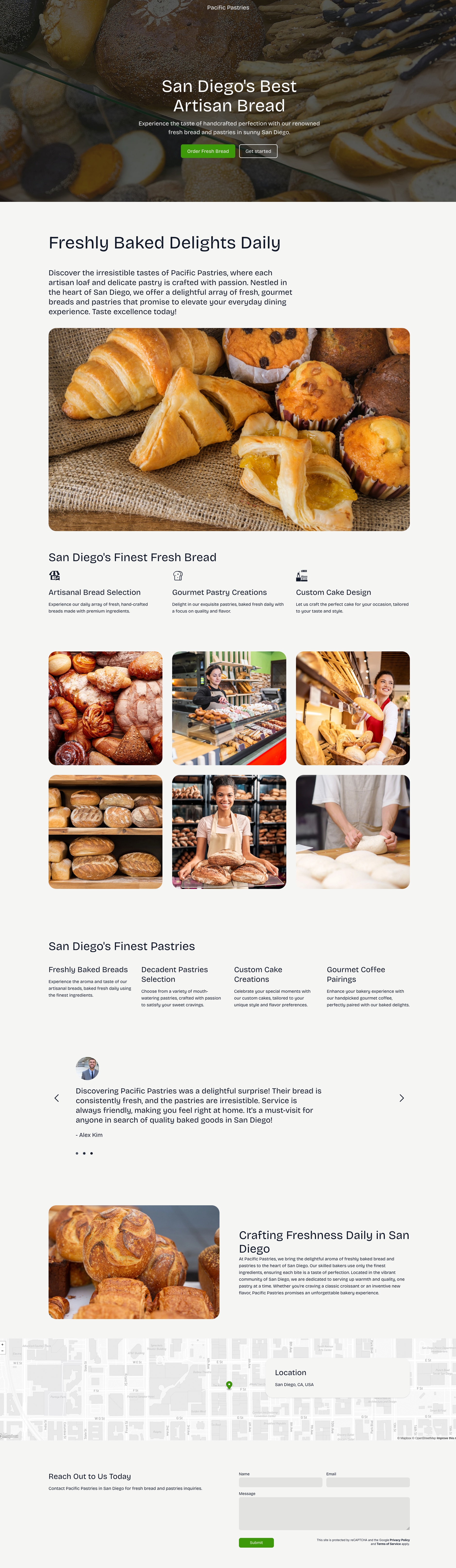 Bakery Website Template (use for free!)