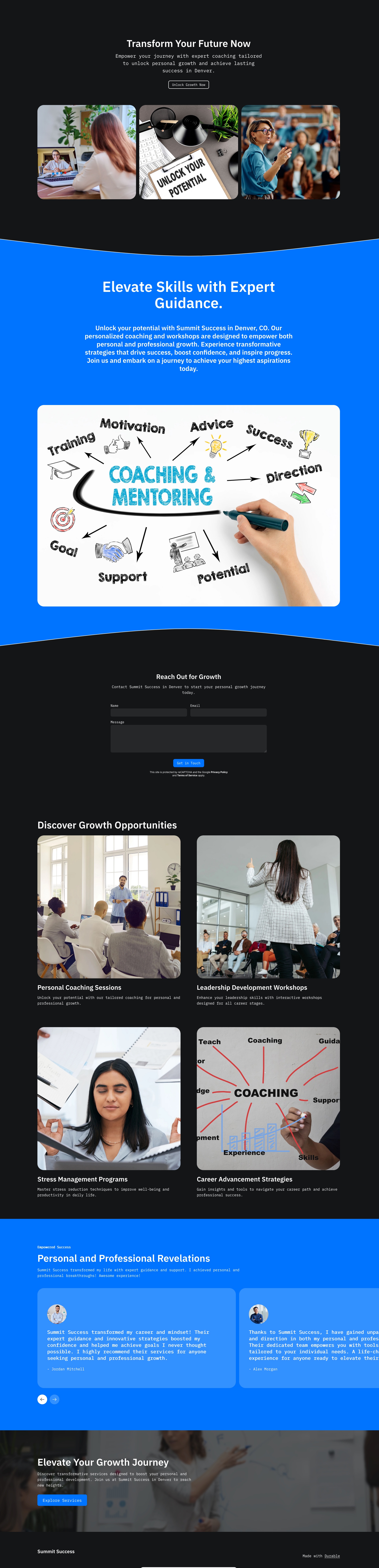 Coaching Website Template (use for free!)