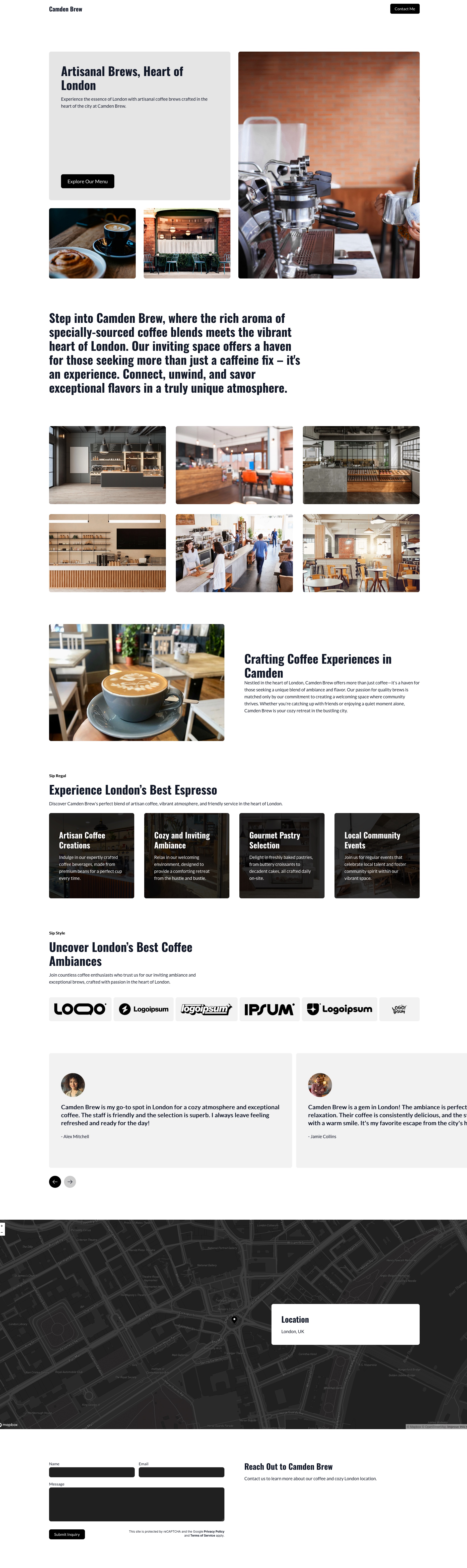 Coffee Shop Website Template (use for free!)